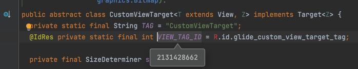 The R.id.glide_custom_view_target_tag is inconsistent between CustomViewTarget and ViewTarget ...