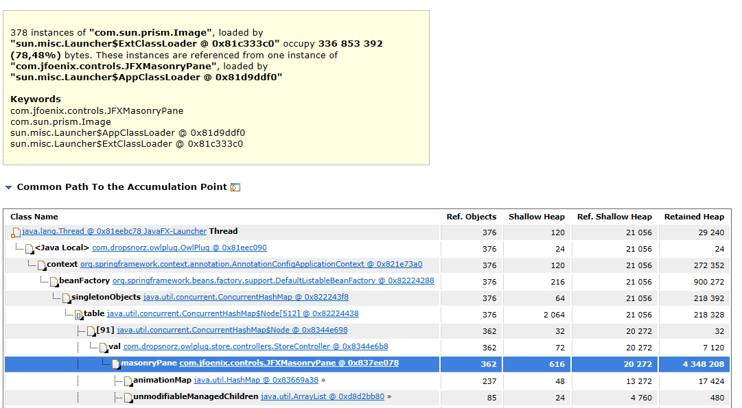 Memory leaks using JFXMasonryPane · Issue #833 · sshahine/JFoenix · GitHub