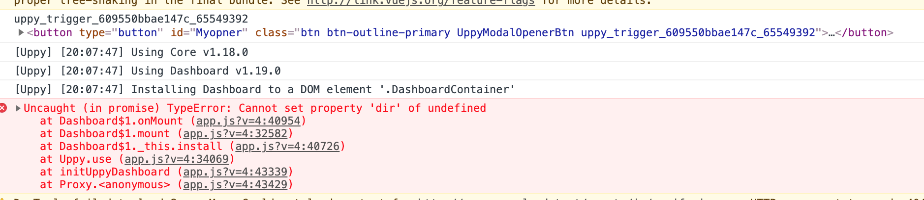 Cannot set property 'dir' of undefined · Issue #2880 · transloadit/uppy · GitHub