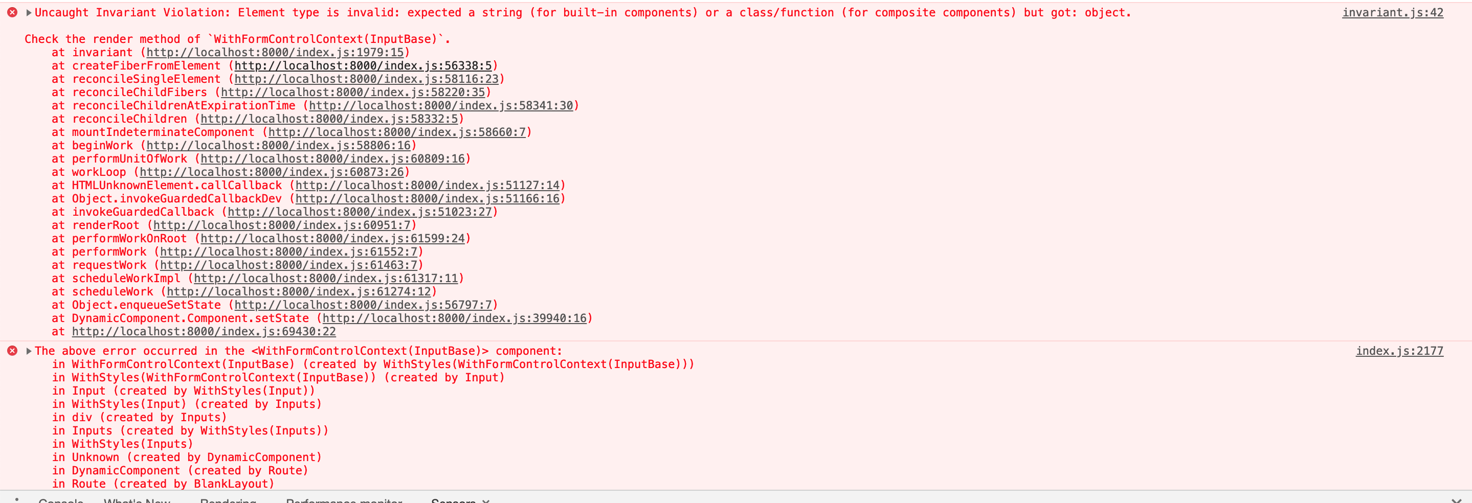Check the render method of `WithFormControlContext(InputBase)`. · Issue #14907 · mui/material-ui ...