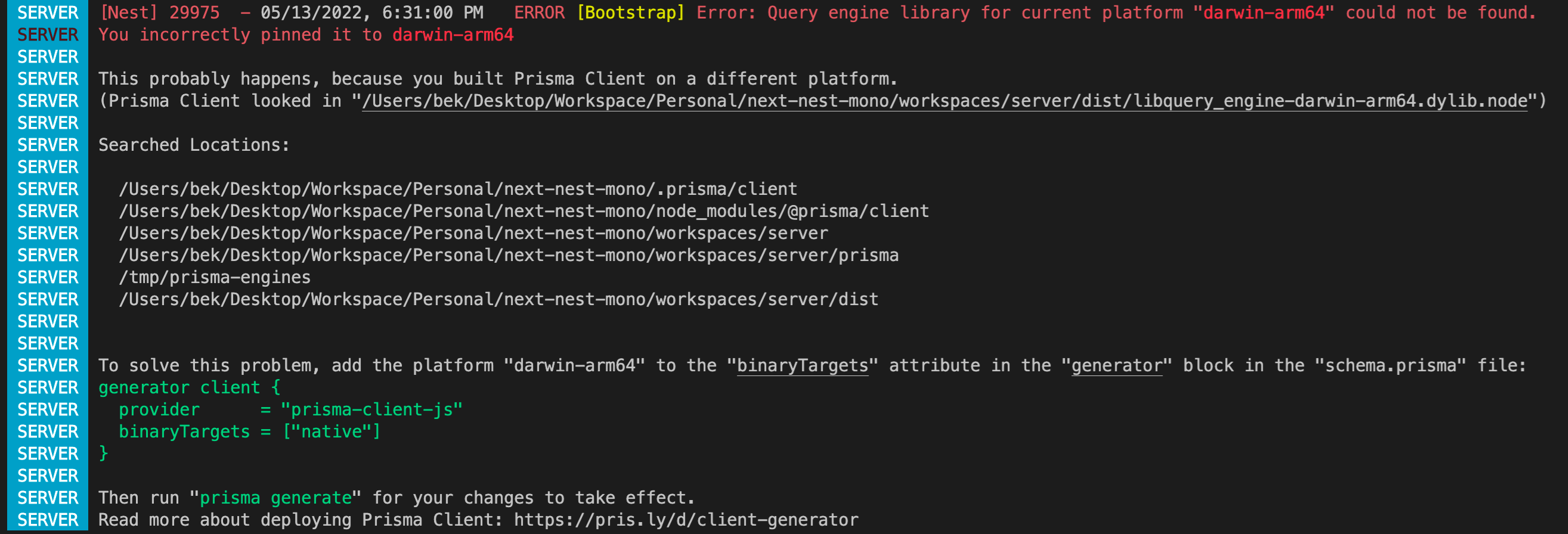 Inlinebundle The Contents Of The Prisma Schema On Generate · Issue 13052 · Prismaprisma · Github 