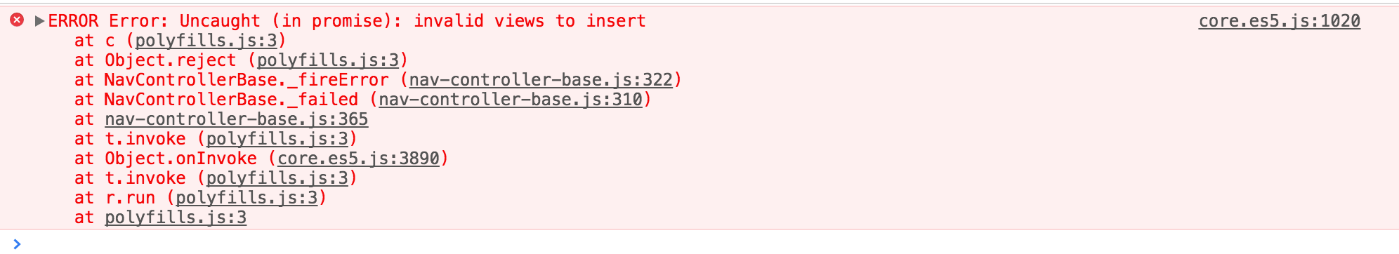 Uncaught In Promise Invalid Views To Insert · Issue 13759 · Ionic Teamionic Framework · Github