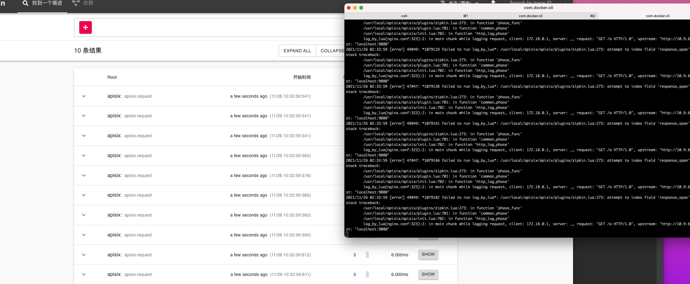 Bug Error When Using The Zipkin Plugin · Issue 5609 · Apacheapisix · Github 