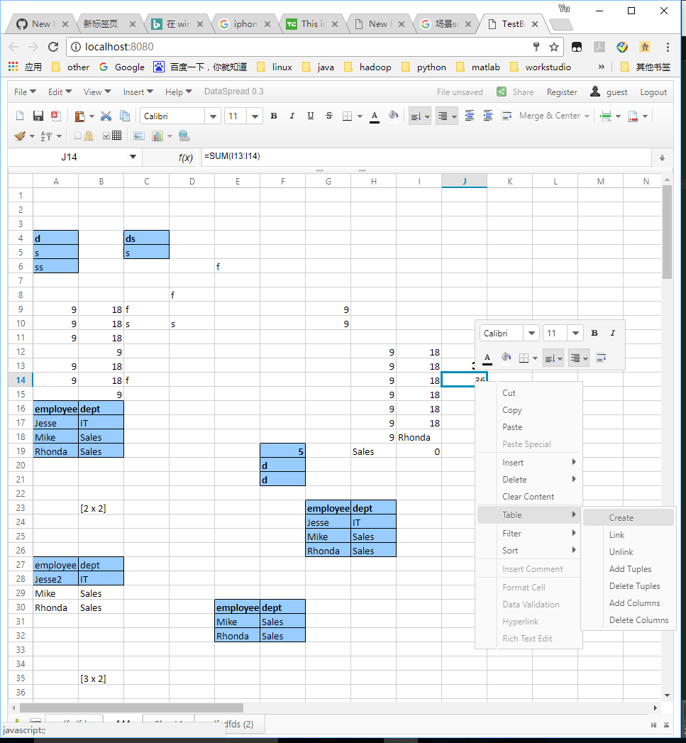 When I create a table with formular, it shows grammar mistake · Issue #95 · dataspread ...