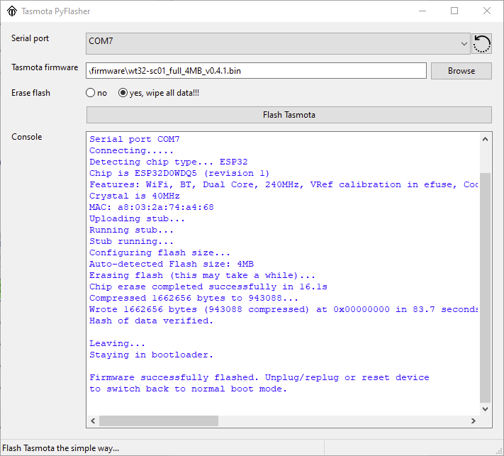 wt32 sc01 v5.0 cant update · Issue #143 · HASwitchPlate/openHASP · GitHub