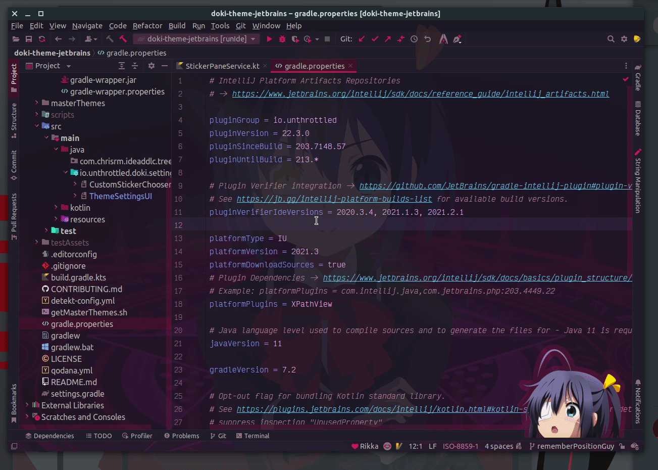Discreet mode not working :( · Issue #494 · doki-theme/doki-theme-jetbrains · GitHub