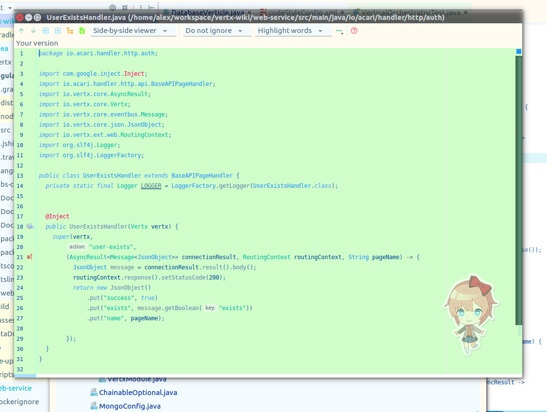 Sayori File Diff hard to read. · Issue #20 · doki-theme/doki-theme-jetbrains · GitHub