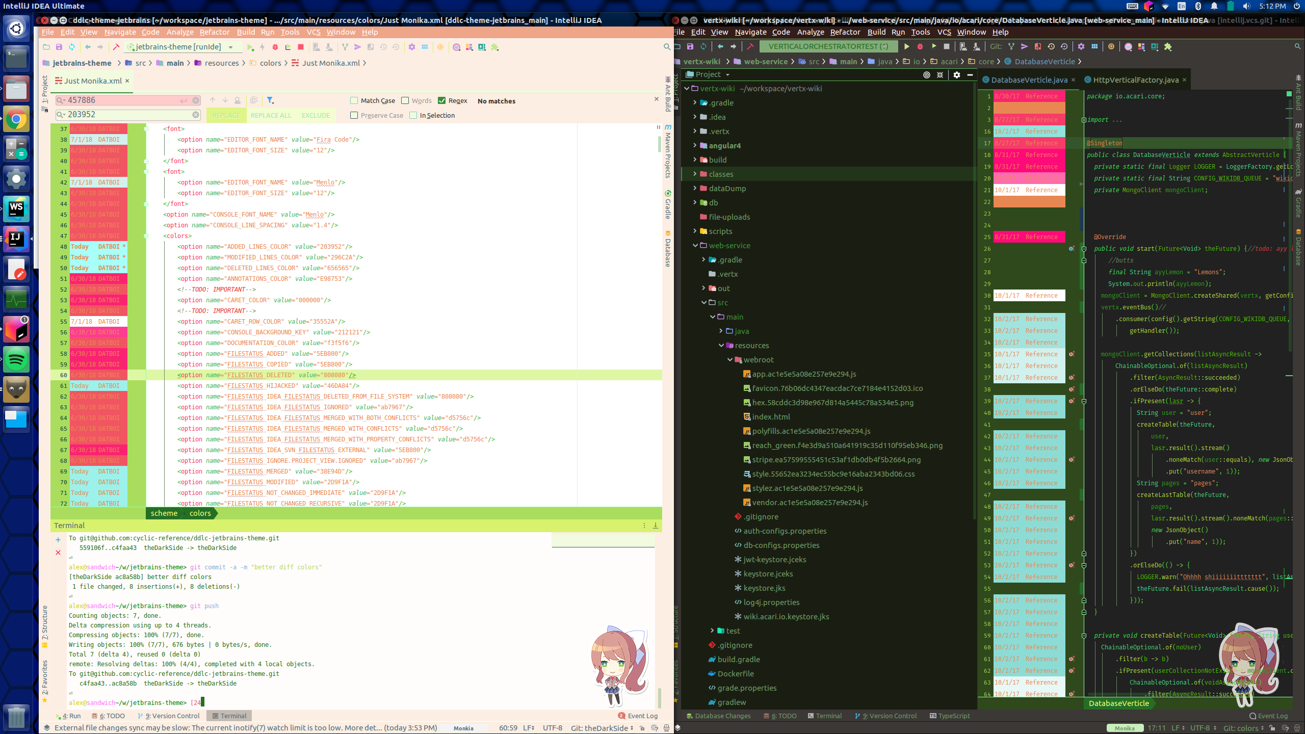 Git Annotate hard to read · Issue #31 · doki-theme/doki-theme-jetbrains · GitHub