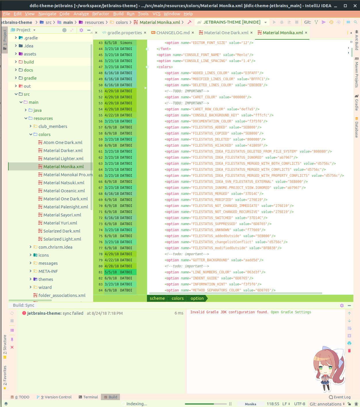Git Annotate hard to read · Issue #31 · doki-theme/doki-theme-jetbrains · GitHub