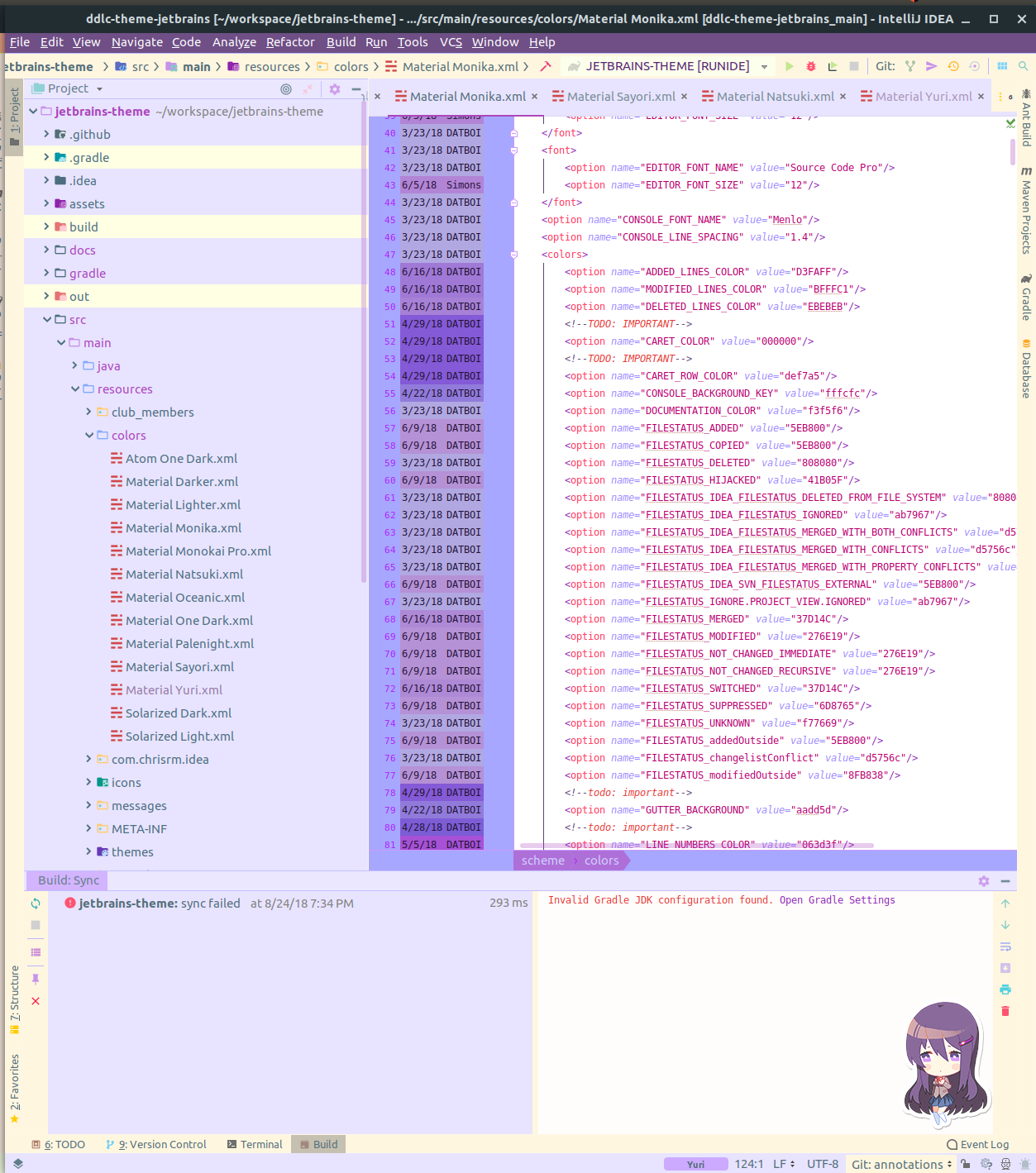 Git Annotate hard to read · Issue #31 · doki-theme/doki-theme-jetbrains · GitHub