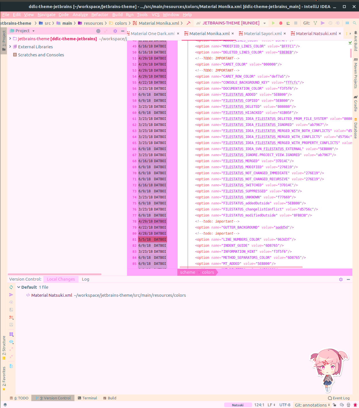 Git Annotate hard to read · Issue #31 · doki-theme/doki-theme-jetbrains · GitHub