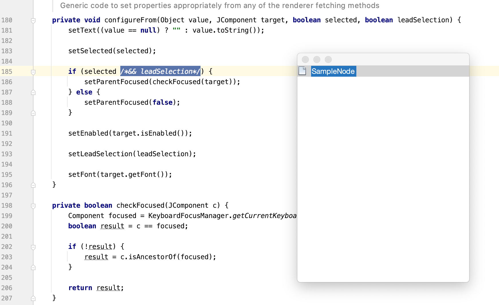 JTree incorrect highlight when lost focus · Issue #136 · JFormDesigner ...