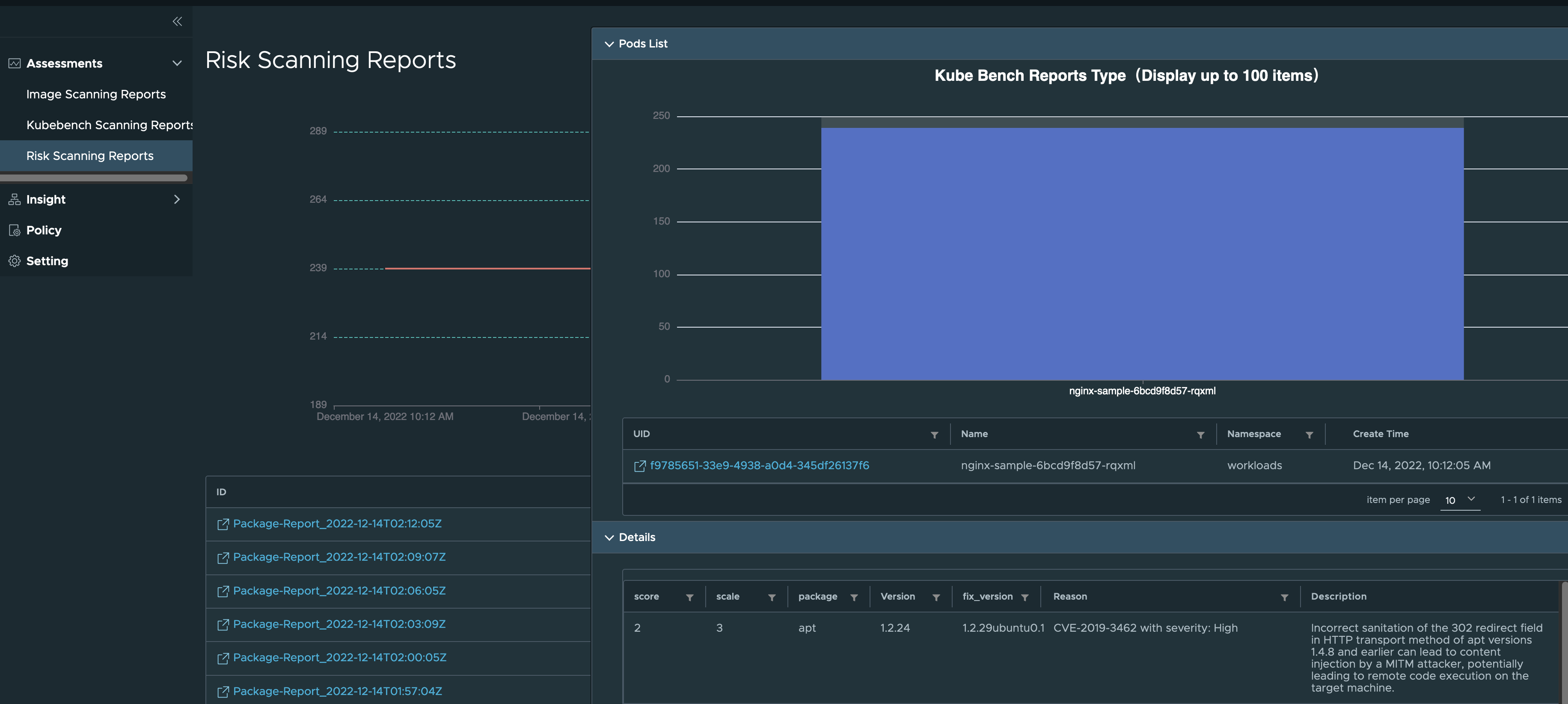 Bug: The risk scanner is reporting wierd log · Issue #89 · vmware-tanzu/cloud-native-security ...