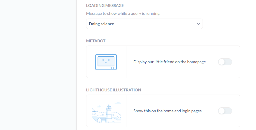 Add ability to replace the lighthouse image with a custom image · Issue #25276 · metabase ...