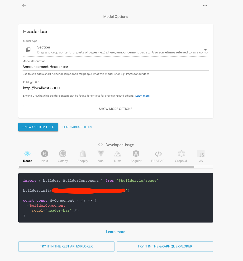 Generated React code in model options renders wrong · Issue #595 · BuilderIO/builder · GitHub