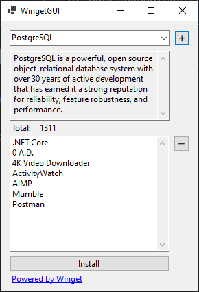 GitHub - Arkkis/WingetGUI: Graphical user interface for ...