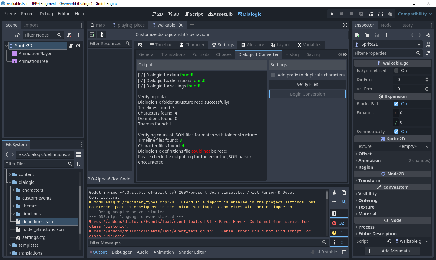 Old, Empty Definitions cannot be Read · Issue #1482 · dialogic-godot/dialogic · GitHub