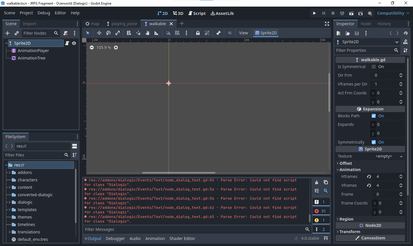 Dialogic is wrongly read as a Class when it's supposed to be a ...