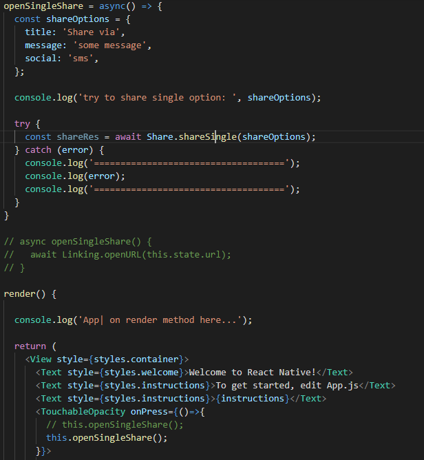 No Enum Constant Cljsonrnsharemodulesharessms · Issue 473 · React Native Sharereact Native