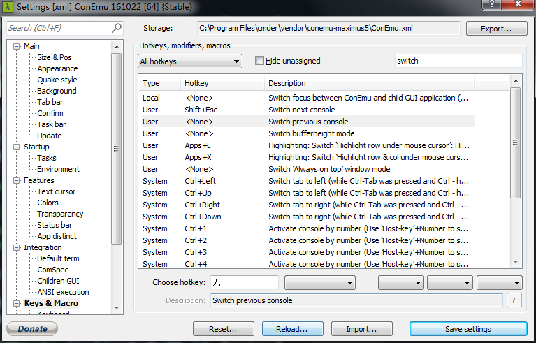 Ctrl + Tab not working on windows7 x64，disabled · Issue #1520 · cmderdev/cmder · GitHub