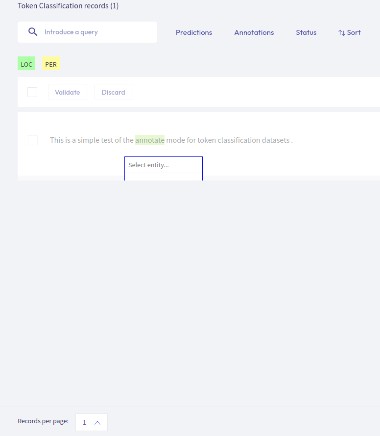 [Annotation] Not able to annotate token classification records · Issue #974 · argilla-io/argilla ...