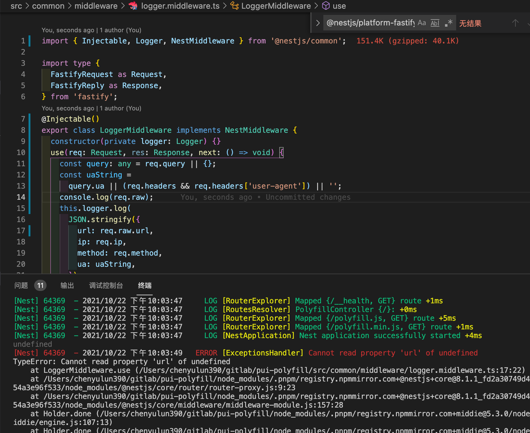 middiePlugin error · Issue #3390 · fastify/fastify · GitHub