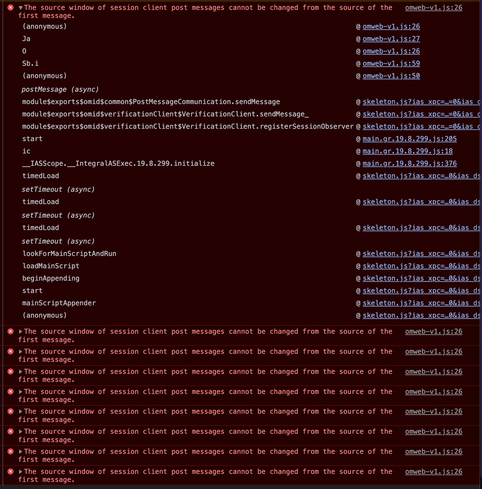 Getting console error from sendMessage · Issue #25 ...
