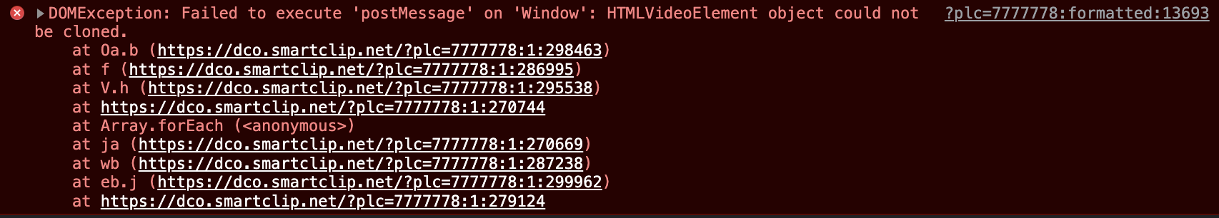 Getting console error from sendMessage · Issue #25 · InteractiveAdvertisingBureau/Open ...