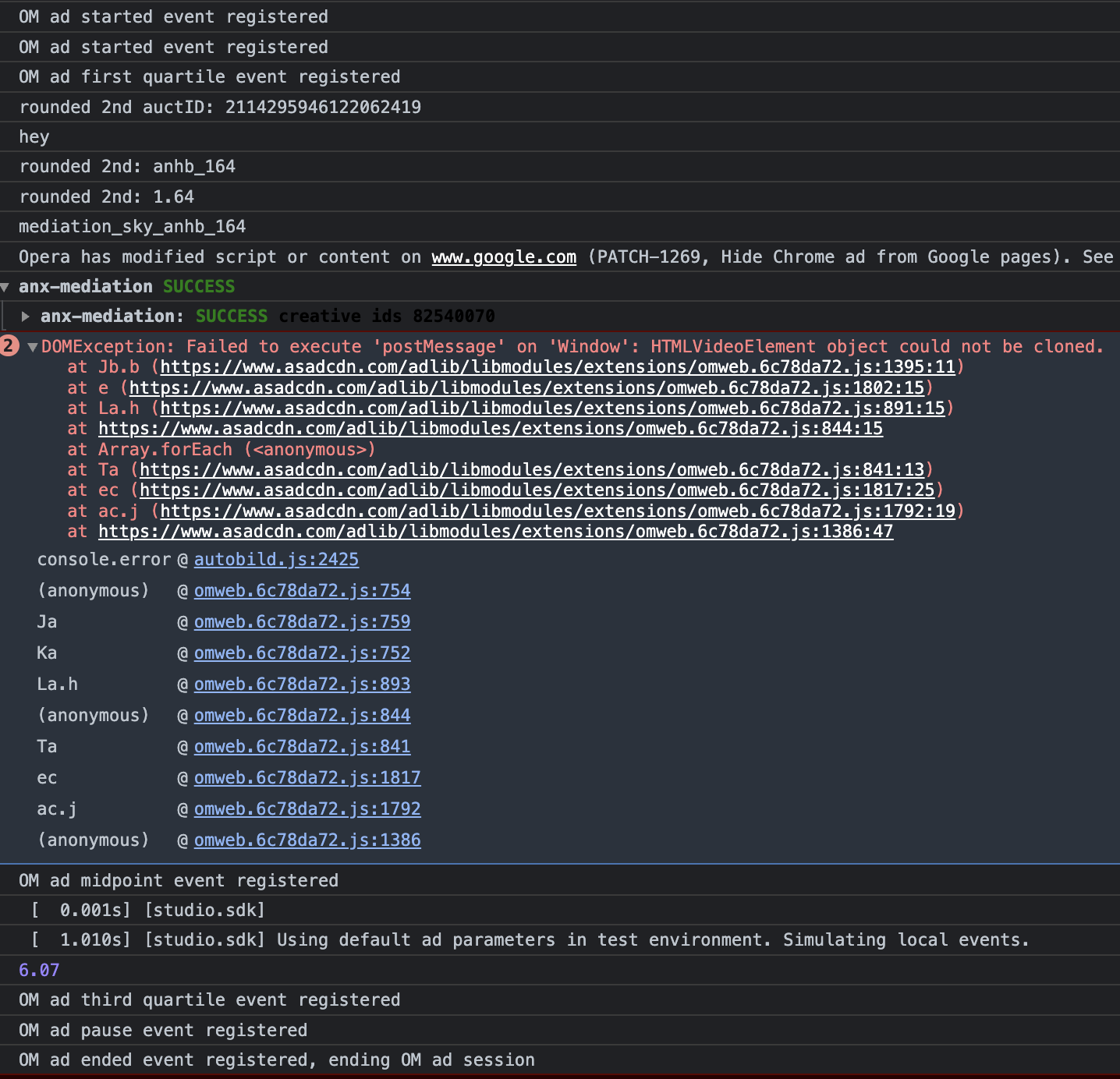 Getting console error from sendMessage · Issue #25 ...