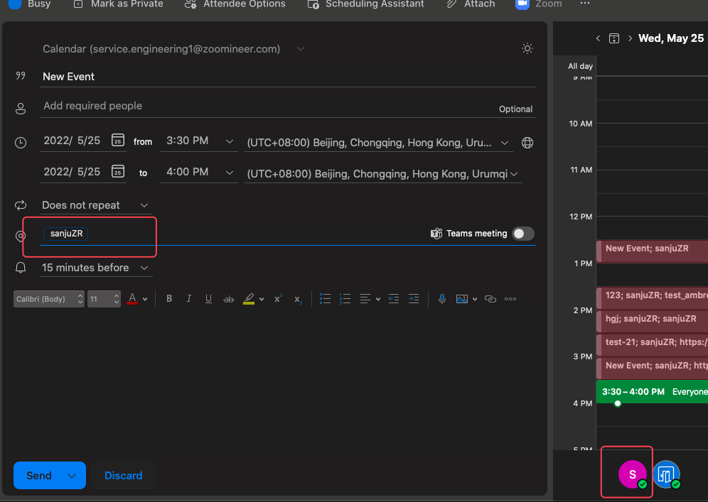 [Outlook] location.getAsync get a strange result when using 'Scheduling Assistant' on Mac ...