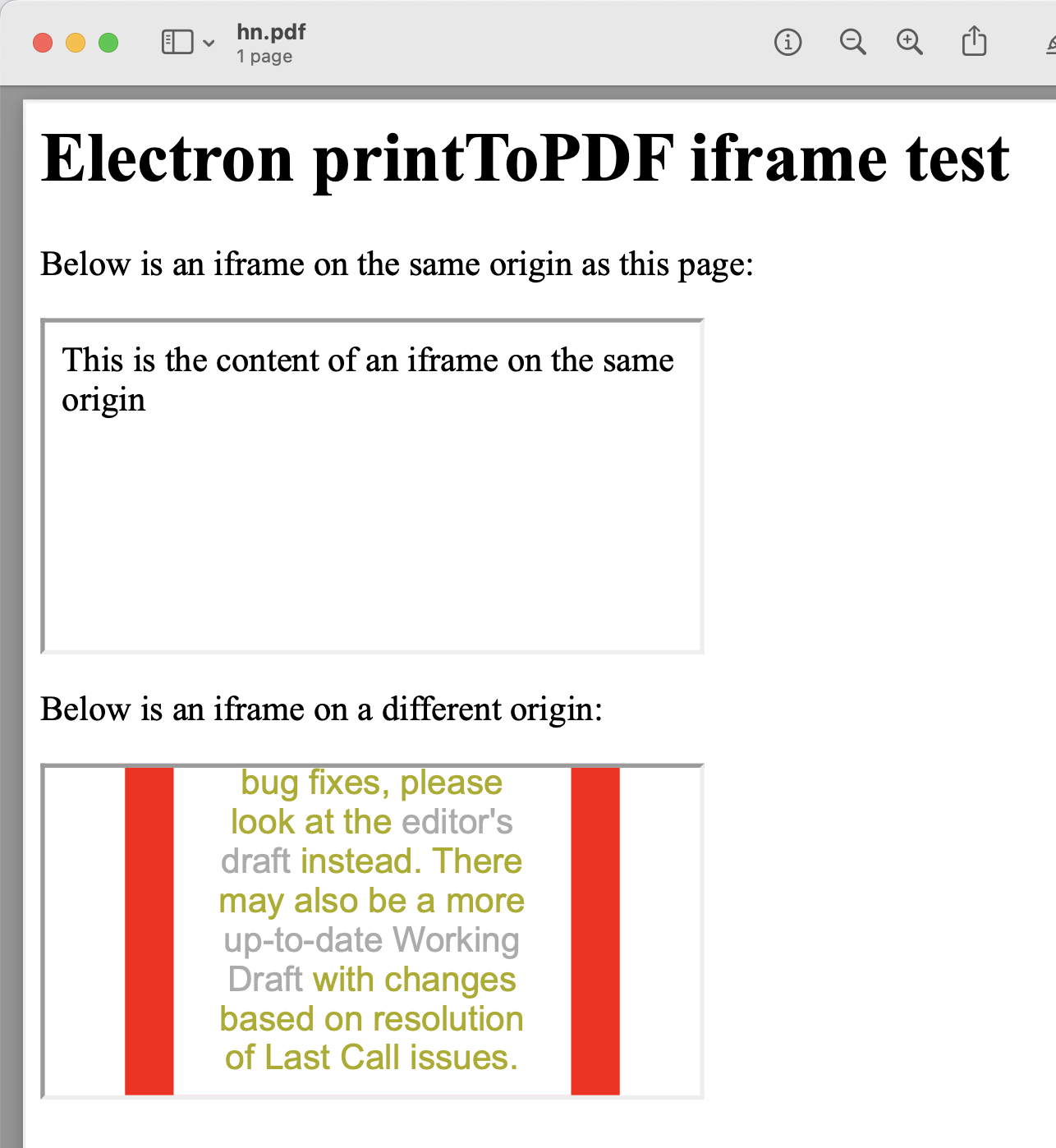[Bug]: printToPDF has blank iframes from different origin · Issue #36588 · electron/electron ...