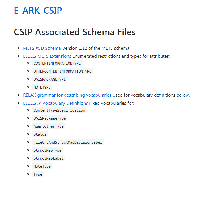 CSIP2 - more direct link to vocabulary would benefit understanding ...