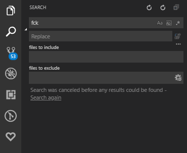 Broken search · Issue #65011 · microsoft/vscode · GitHub