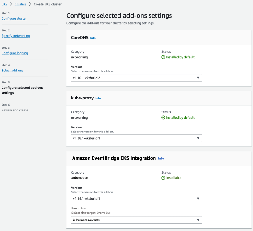 [eks] [request] Event Driven Notification Auditing And Integration With Amazon Eventbridge