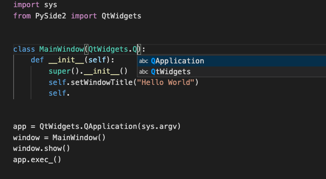 Kite Autocomplete problem with PySide2 · Issue #321 · kiteco/issue ...