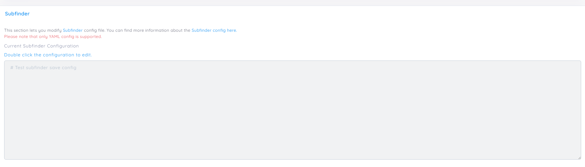 Modify Subfinder configuration file response code 500 · Issue #544 · yogeshojha/rengine · GitHub