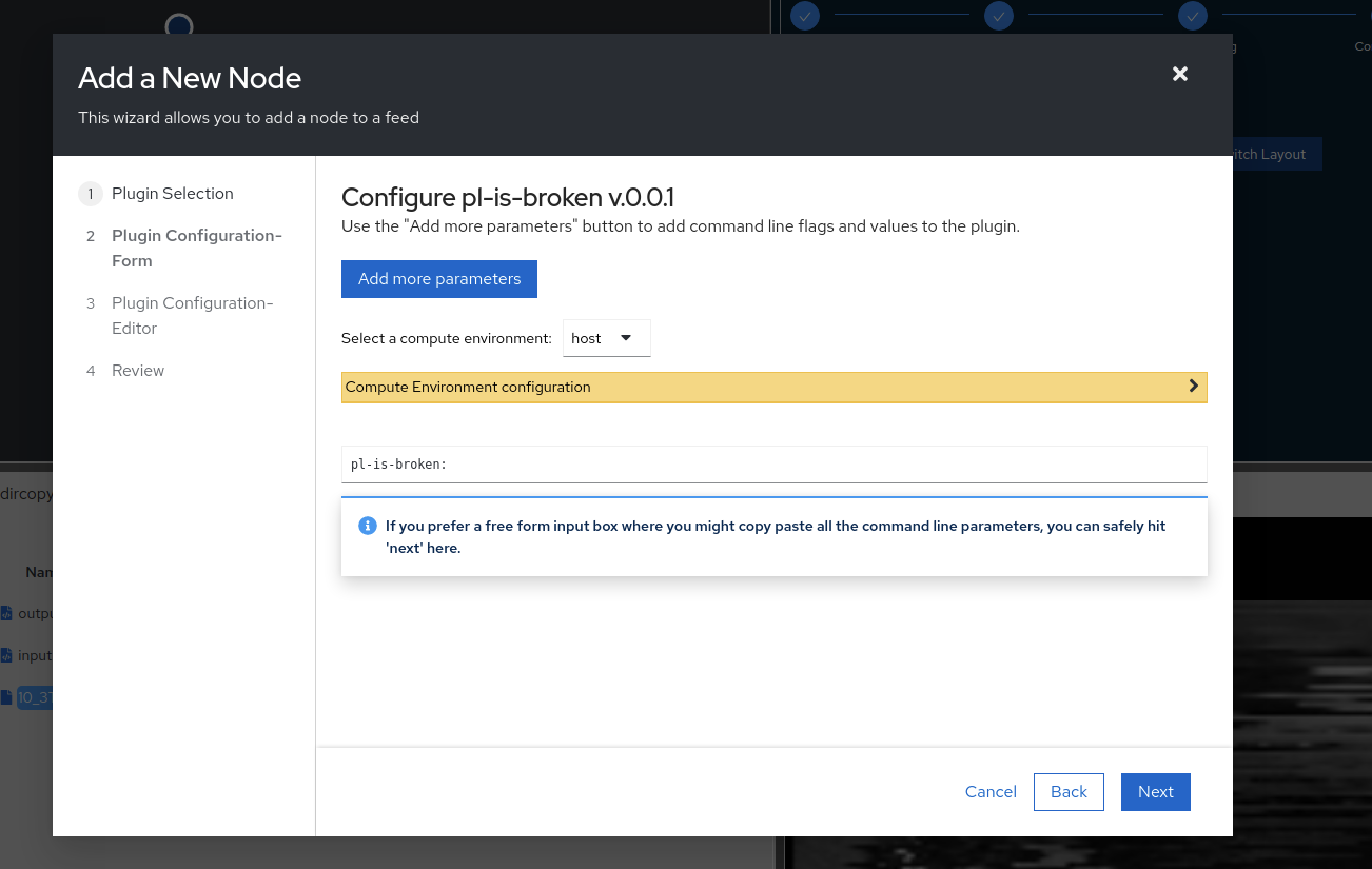Custom messages for backend error codes · Issue #222 · FNNDSC/ChRIS_ui · GitHub