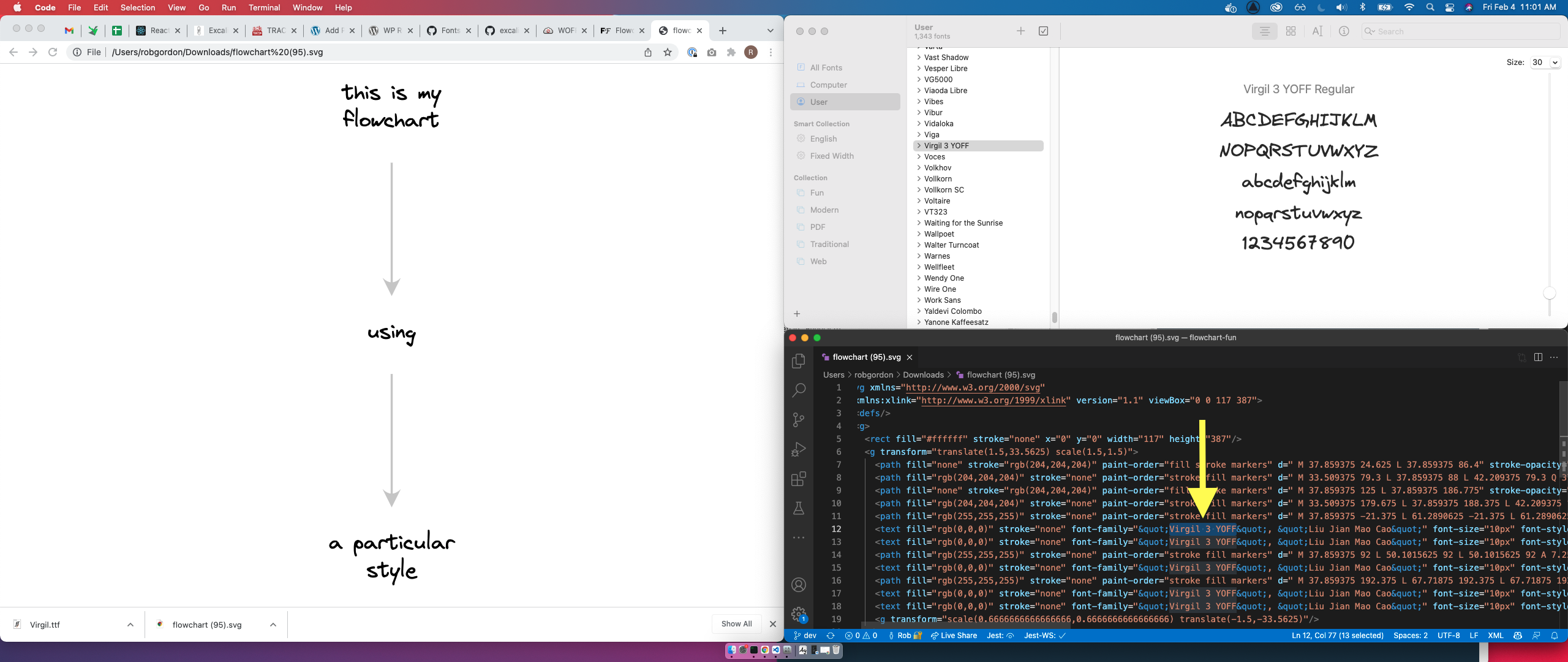 Fonts for SVG downloads · Issue #234 · tone-row/flowchart-fun · GitHub