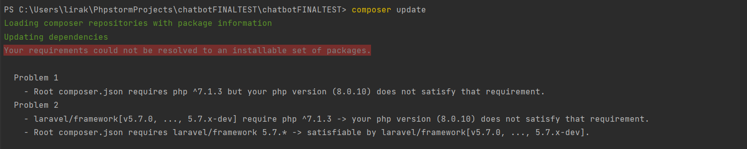 Can't install Botman Studio · Issue #1326 · botman/botman · GitHub