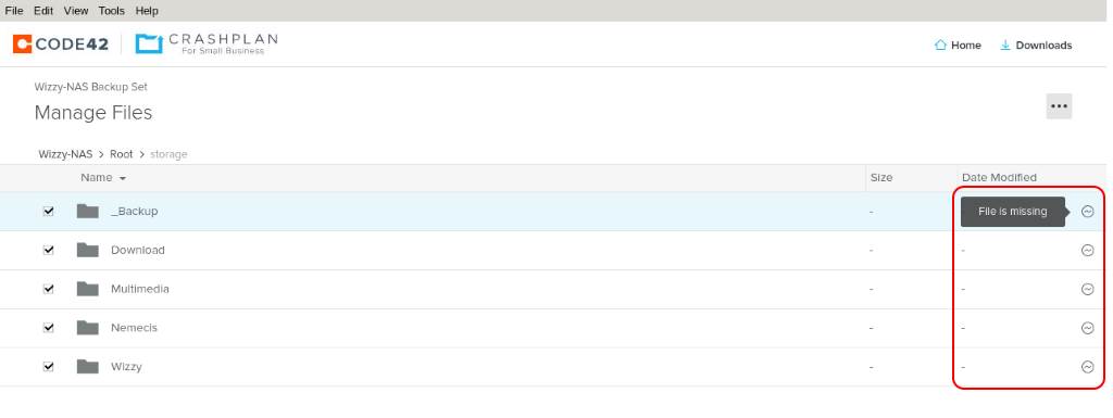 Storage folder not visible in CrashPlan application · Issue #119 · jlesage/docker-crashplan-pro ...