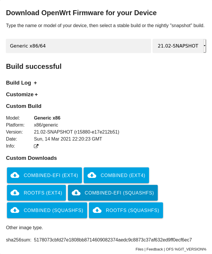 Support x86 images · Issue #207 · openwrt/asu · GitHub