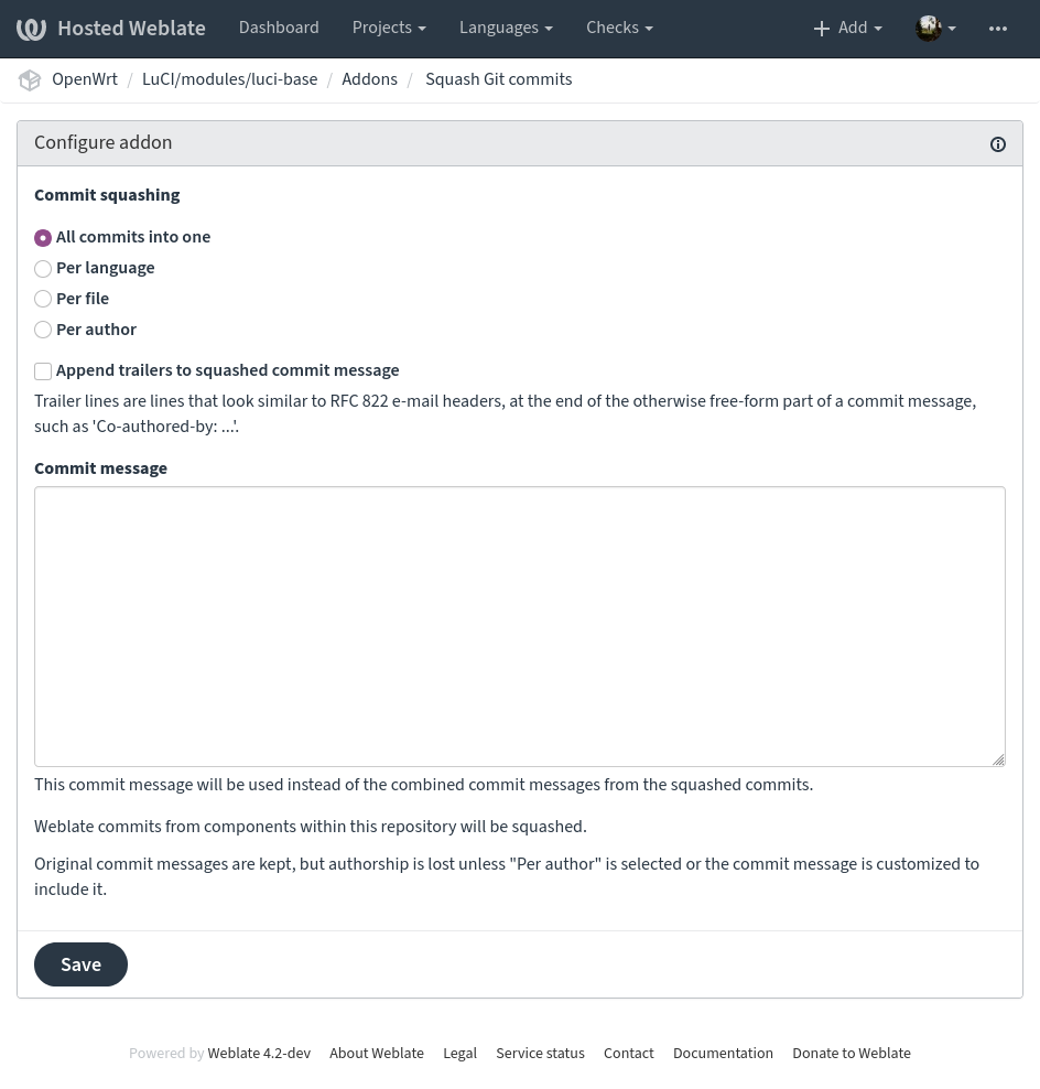 Help translate the web interface via weblate · Issue #3183 · openwrt/luci · GitHub
