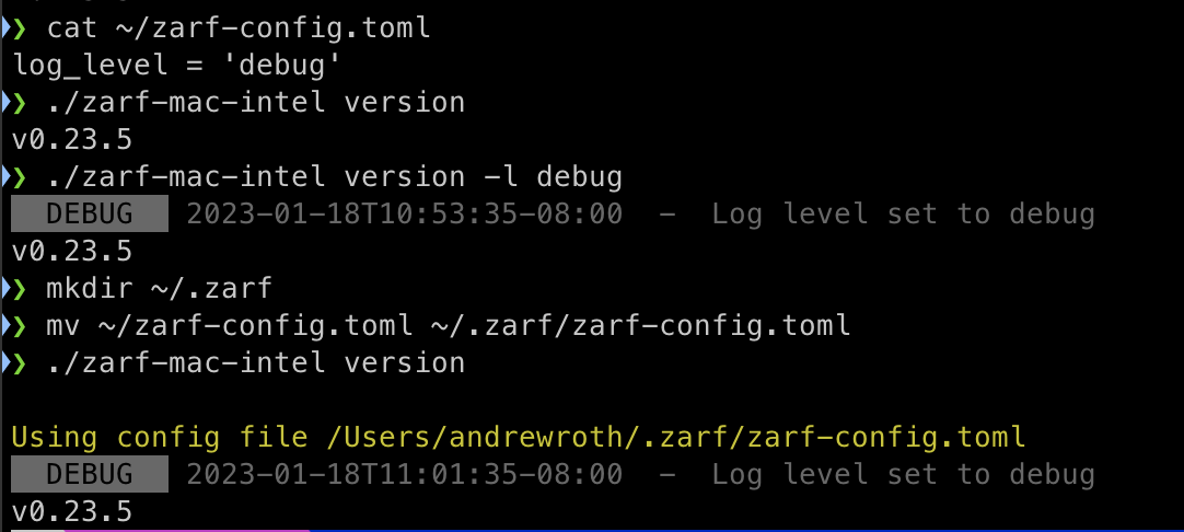 Improve the docs for the Zarf config-file · Issue #1216 · zarf-dev/zarf · GitHub