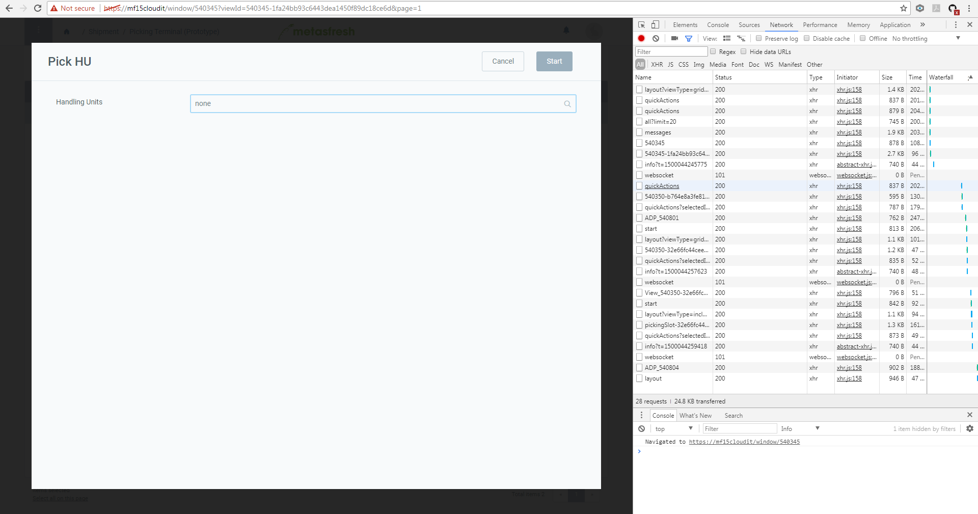 Disable quick action dropdown button while running the action · Issue #992 · metasfresh ...