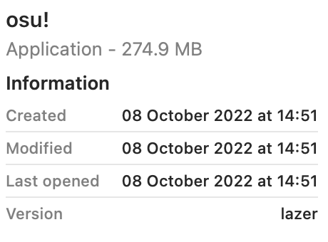 Wrong version notation in all macOS downloads · Issue #20726 · ppy/osu · GitHub
