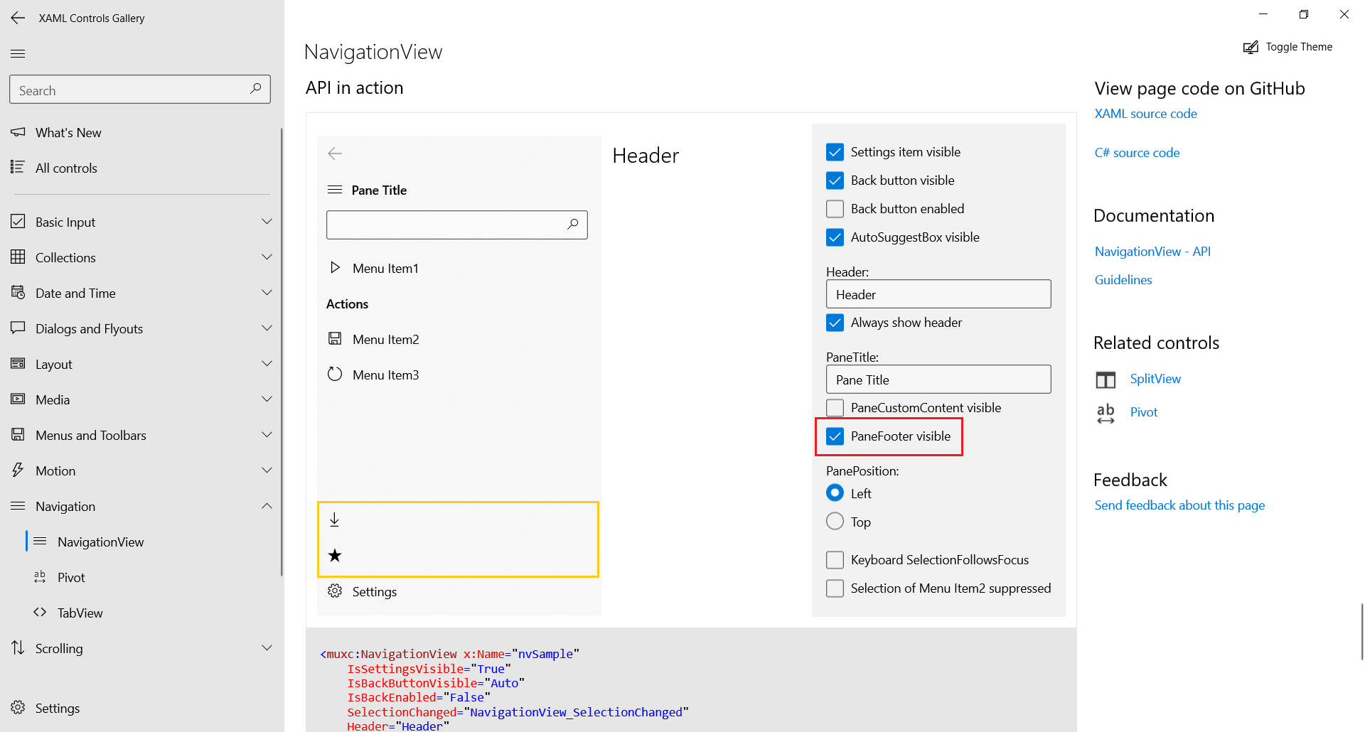 Narrator cannot identify/read items in NavigationView's PaneFooter. · Issue #588 · microsoft ...