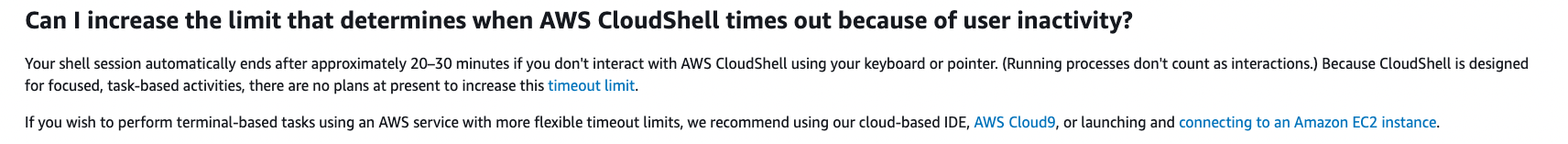 [Bug]: AWS CloudShell close the shell connection before prowler can finish the checks · Issue ...