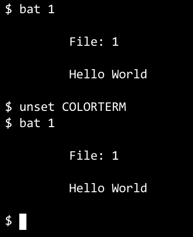 Bat is not showing his interface with GNU screen · Issue #769 · sharkdp/bat · GitHub