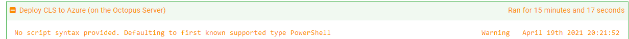 Azure script step is missing the script syntax line after upgrade. · Issue #6841 · OctopusDeploy ...