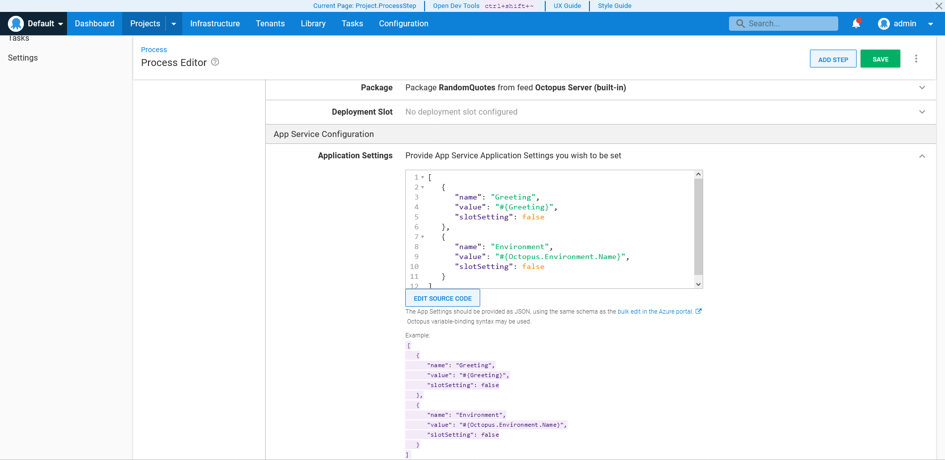 Validate the JSON entered into the Azure Web Service step · Issue #7000 · OctopusDeploy/Issues ...